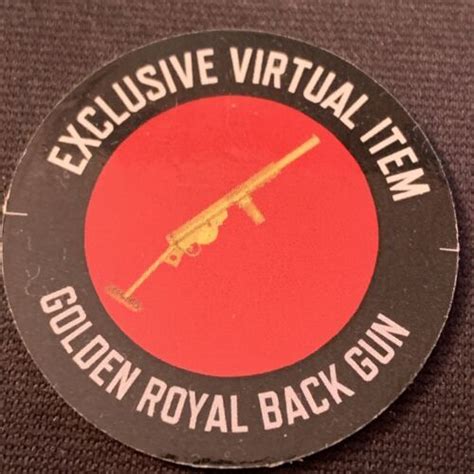 Roblox Action Series 9 Golden Royal Back Gun Code Only Messaged