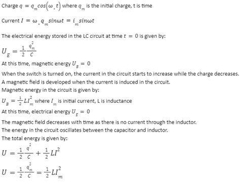 Overview Of The LC Oscillations And Its Qualitative Treatment