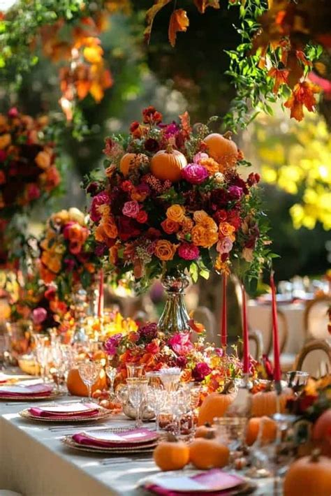 26 Fall Wedding Flower Arrangements Lady Weddings Wedding Flower
