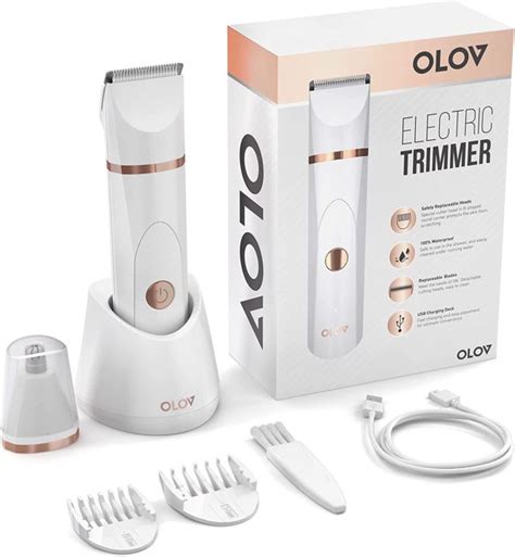 Olov Electric Trimmer Wetdry Body Shaver Groomer Blade Heads Usb