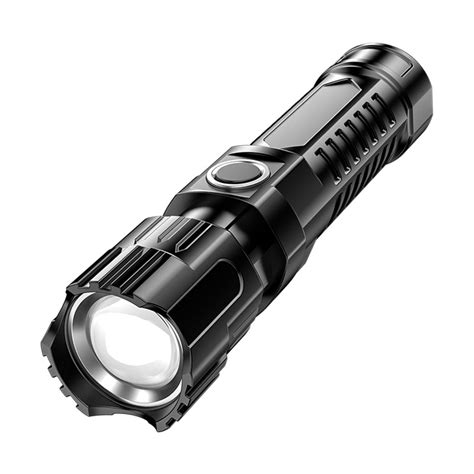 LED yeni stil açık taşınabilir aydınlatma el feneri usb şarj plastik zoom mini güçlü ışık el