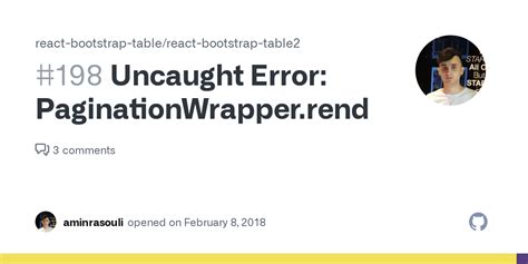 Uncaught Error Paginationwrapperrender · Issue 198 · React