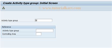 KLH1 SAP Tcode Create Activity Type Group