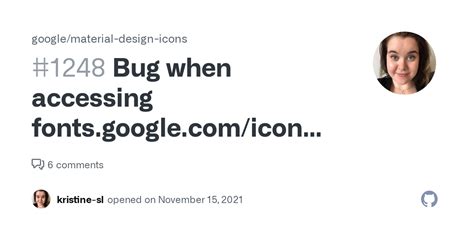Bug When Accessing Fonts Google Icons From Google Issue Google Material Design