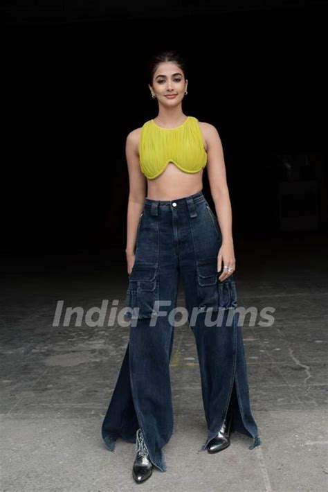 Pooja Hegde Spotted Promoting Her Upcoming Film Kisi Ka Bhai Kisi Ka