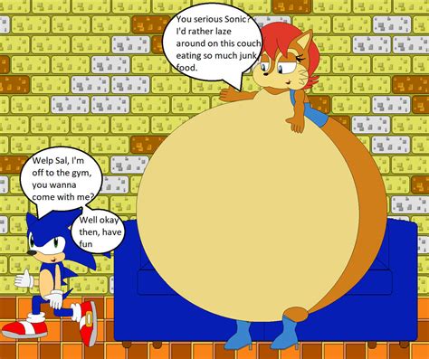Buff Sonic And Massive Sally 1 Of 3 By Andrewmachina On Deviantart
