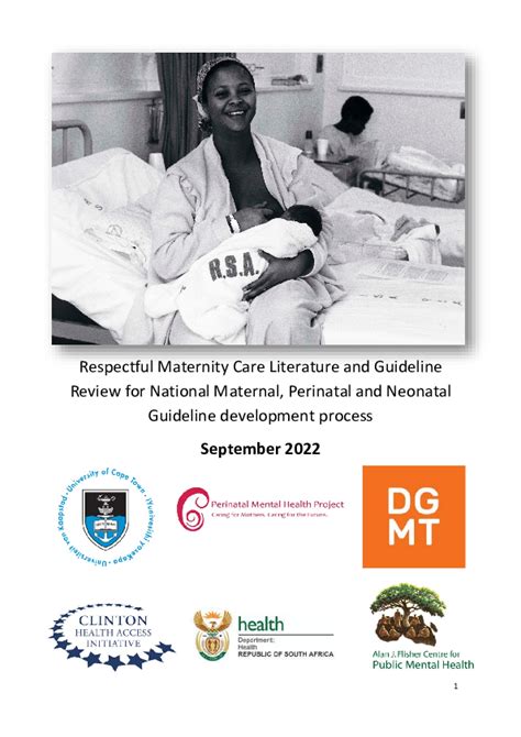 Pdf Respectful Maternity Care Literature And Guidelines Review