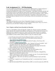 Essential Guide To OS Hardening Vulnerability Scanning And Course Hero