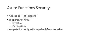 Serverless Computing With Azure Functions PPT
