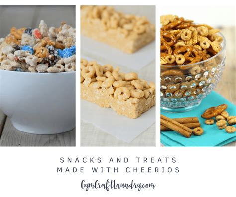 Treats Made With Cheerios Gym Craft Laundry