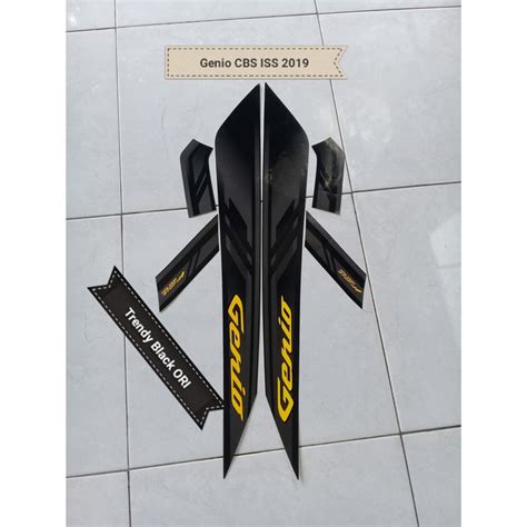 Jual Striping Stiker Lis Motor Honda Genio CBS ISS 2019 Hitam Herosima
