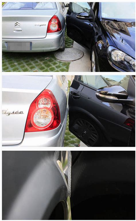 Jdm Black Real Carbon Fiber Car Side Door Edge Protection Guards Trims