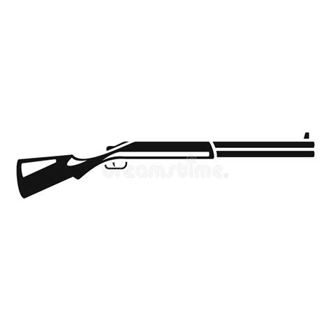 Hunting Shotgun Icon Simple Style Stock Vector Illustration Of