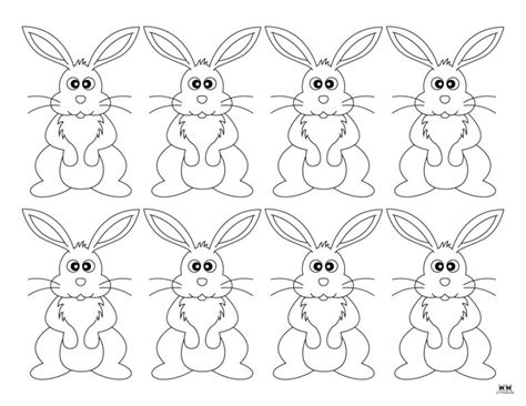 Easter Bunny Templates Outlines 53 FREE Pages Printabulls