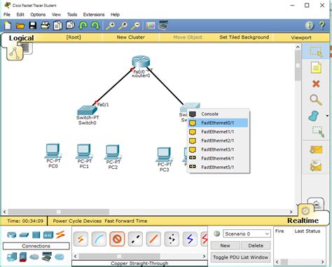 Membuat Topologi Sederhana Pada Cisco Packet Tracer