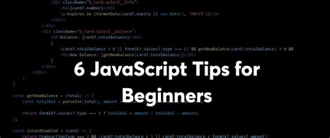 6 Useful Javascript Tips For Beginners Dev Community