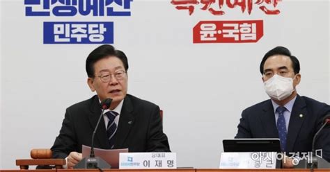 이재명 무능한 정부 최대 리스크제발 위기 극복 의지와 대안 보여줘야