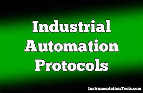 Industrial Automation Protocols Instrumentationtools