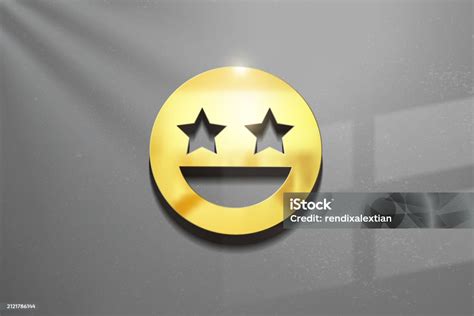 미소 이모티콘 3d 로고 디자인 질감 벽이 있는 반짝이는 모형 로고 현실적인 벡터 벡터 일러스트 레이 션 3차원 형태에 대한