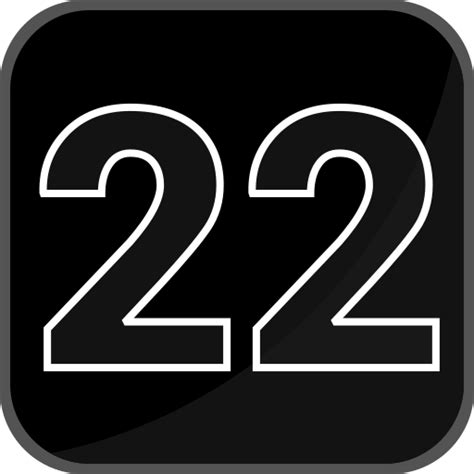 Number 22 Generic Glyph Icon