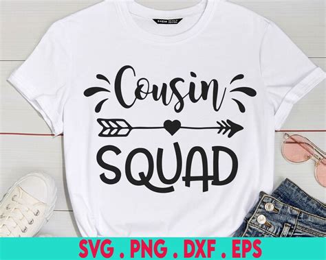 Cousin Squad Svg Cousins Svg Cousin Team Svg Cousin Tribe Etsy
