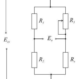 Resistive Wheatstone bridge circuit | Download Scientific Diagram