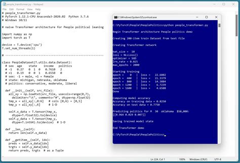 Example Of A Pytorch Multi Class Classifier Using A Transformer James