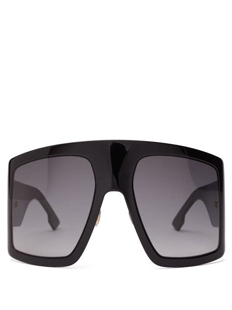 Dior Solight1 Oversized Acetate Sunglasses In Black Lyst