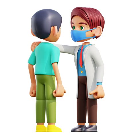 3d Illustration Doctor With Patient 36156488 Png