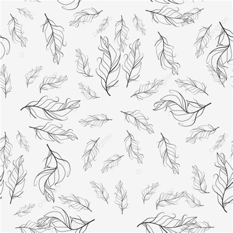 Pastel Colored Seamless Feather Pattern Furry Native Bird Png And