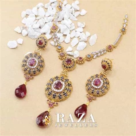 Ruby Necklace Set Raza Jewellers