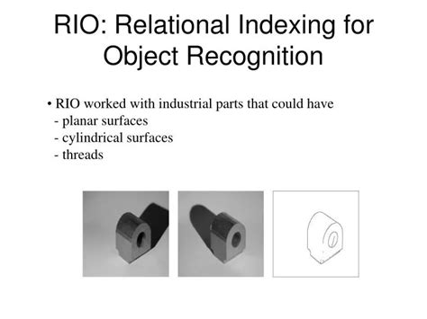 Ppt Rio Relational Indexing For Object Recognition Powerpoint