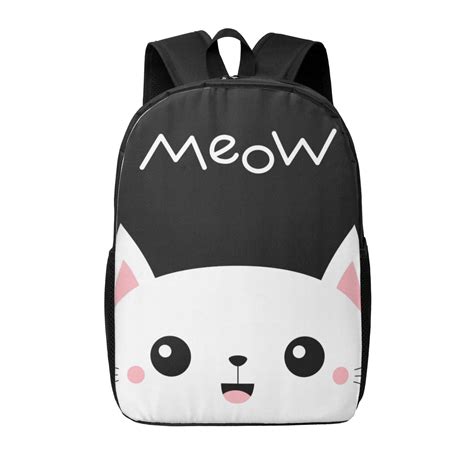 Tarvel Laptop Backpack For Women Men Cat Meow 17 Inch Backpack For
