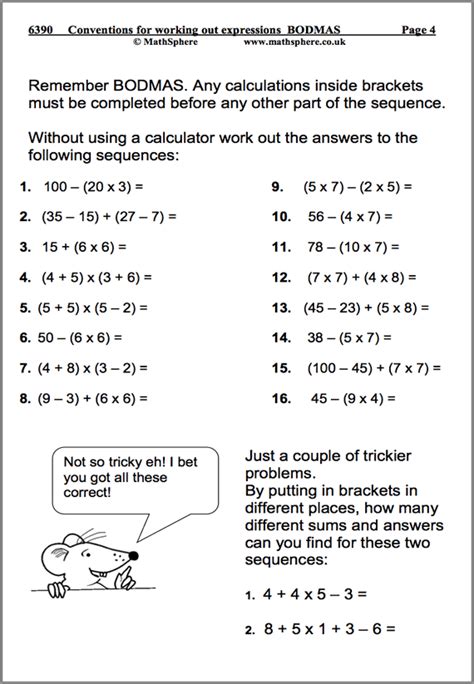 Year 6 Maths Worksheets