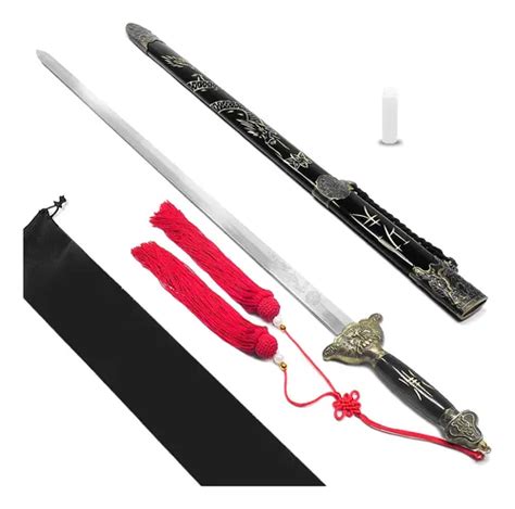 Espada Tai Chi Jian Treino Semi Flexível Capa Óleo Mercadolivre