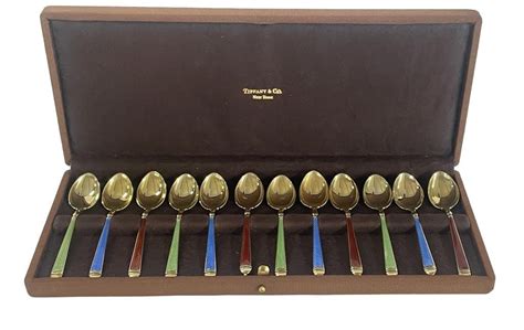 12 Norwegian Ster For Tiffany Demitasse Spoons Live And Online