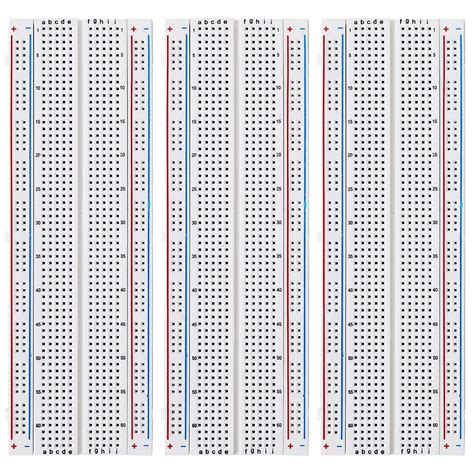 DEYUE 3 Set Of Solderless Prototype Breadboard 830 Tie Points