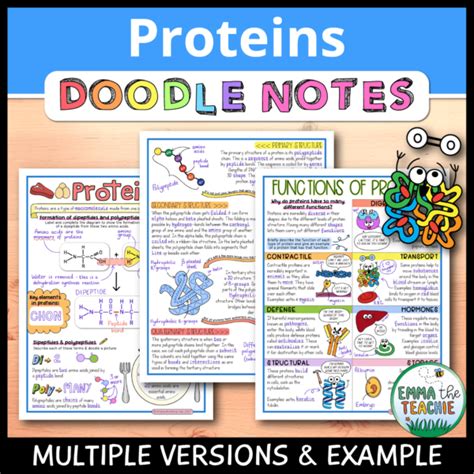 Whole Year Of Biology Doodle Notes Bundle Emmatheteachie