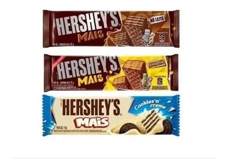 10 Caixas Chocolate Hersheys Mais 115g Tipo Bis Frete Grátis