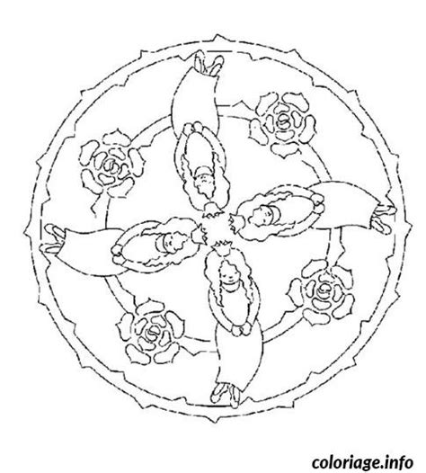 Coloriage Mandala Fille Dessin