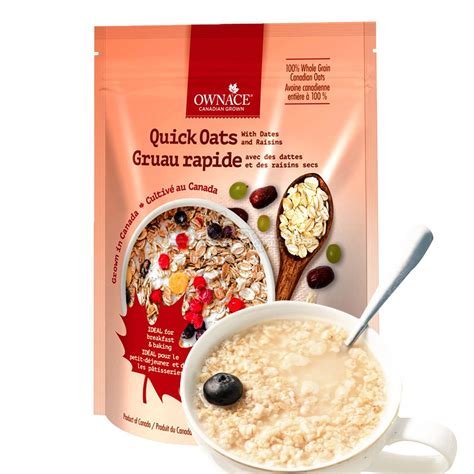 Jual Ownace Quick Cooking Oatmeal Dengan Kurma Dan Kismis 1 Kg Shopee