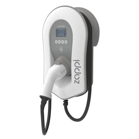 Zappi 22kW 3 Phase White Electric Car Charger For Home EVergize
