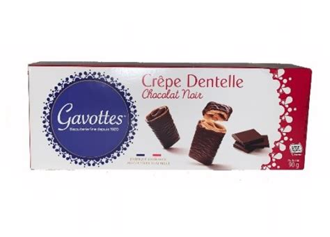 Gavottes Crepe Dentelle Chocolat Nair Crepes Recubiertos De Chocolate Negro