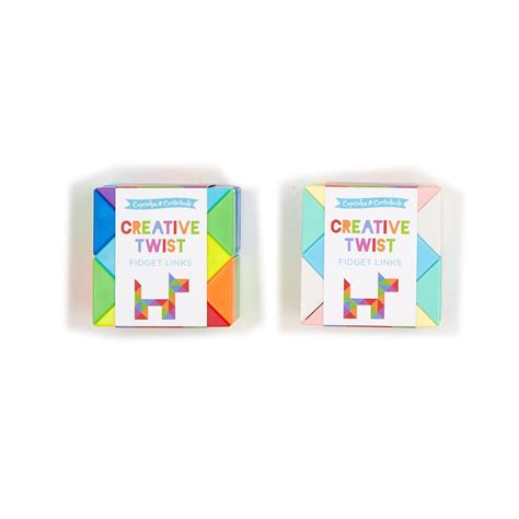 Creative Twist Fidget Links Multicolor Triangles Connecting Fidget Puz