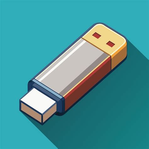 Usb Symbol Webbased Isometric Depiction Of A Usb Vector Icon Premium