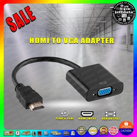 Keytech Branded Hdmi To Vga Adapter For GTX RX Video Card Dvi Vga Connector Cable Jeffdata