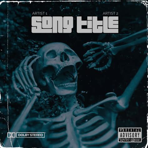 Skeleton Album Cover Template Postermywall