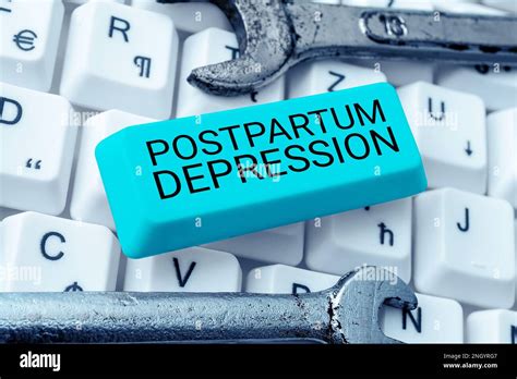 Text Sign Showing Postpartum Depression Business Overview A Mood