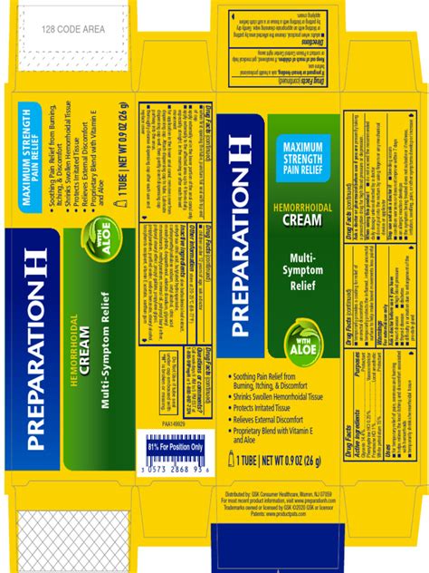 Us En Preparationh Preparation H Multi Symptom Cream Vpaa149929 Pdf