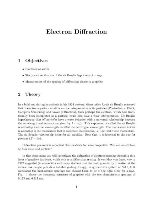 Electron Diffraction Pdf 87939 Electron Diffraction